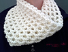 Ravelry: susansands' filet lattice cowl in creamy wool