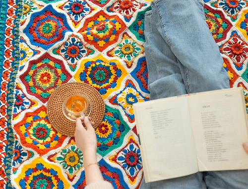 Ravelry: Morocco Zellige Patchwork Blanket pattern by Susan's family