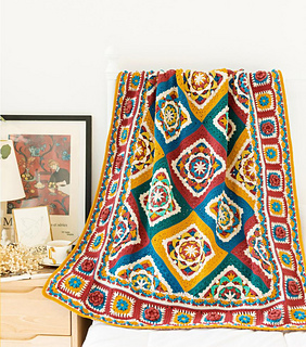 Ravelry: Persian Flower Blanket pattern by Susan's family