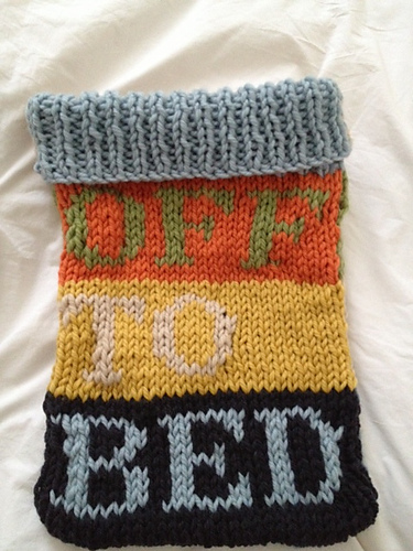 Ravelry: OFF TO BED- pyjama case pattern by Suzie Johnson