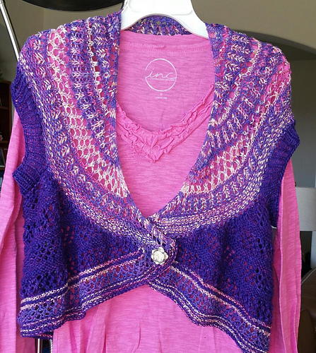 Ravelry: Stained Glass Vest pattern by Iris Schreier