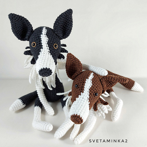 Ravelry: Border Collie amigurumi pattern by Sveta Minakova