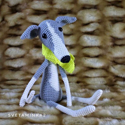 Ravelry: Greyhound dog pattern by Sveta Minakova