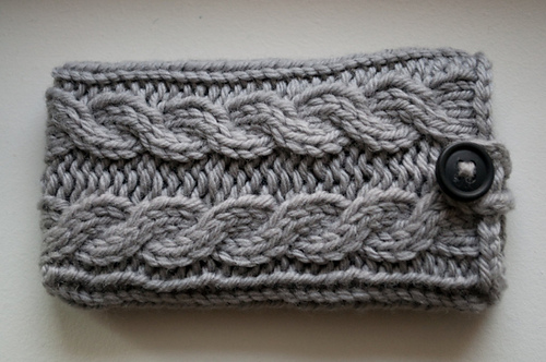 Ravelry: Kare Knits' Signature Cable Knit iPhone Case pattern by Karen Chiu