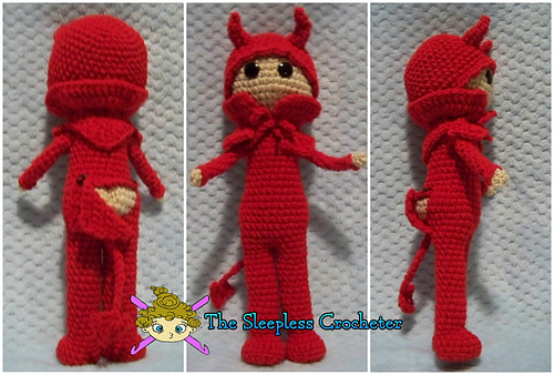 Ravelry: Cheeky Devil Doll pattern by Frog hooker