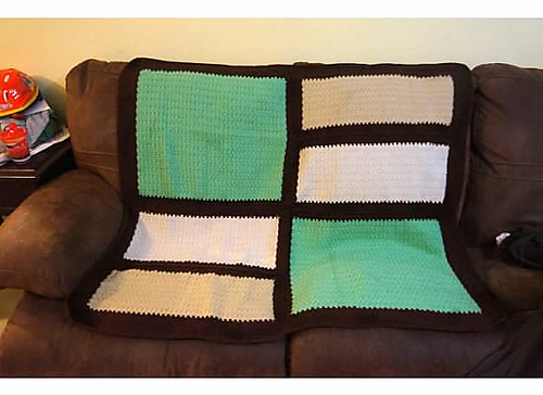 Ravelry: Graphic Squares Throw pattern by Caron Design Team
