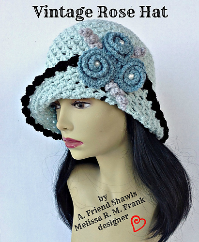 Ravelry: Vintage Rose Hat pattern by Melissa R. M. Frank