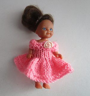 Ravelry: Jessica 4 inch Dolls Dress pattern by taffylass knits