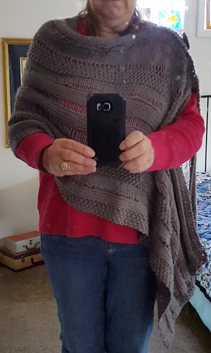 Ravelry: Textured Mara Poncho pattern by Toni Gray