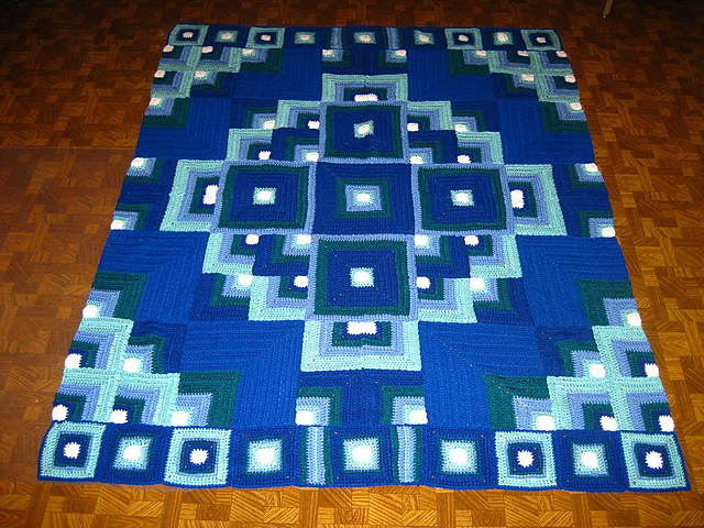 Ravelry: takdpm's Mandala Geometric Crochet Blanket