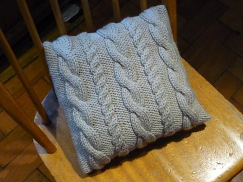Ravelry: Knit Cable Pillow Pattern pattern by Angela Chick
