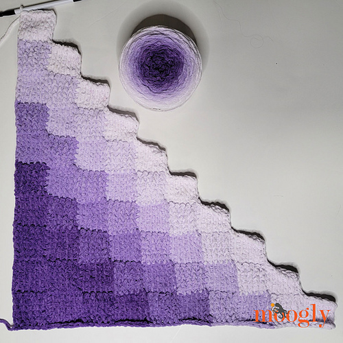 Ravelry: Corner to Corner Tunisian Pixel Blanket pattern by Tamara Kelly