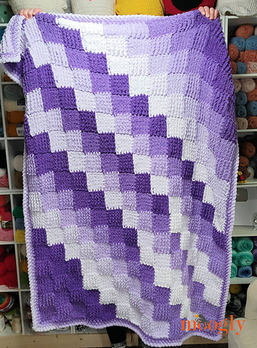 Ravelry: Corner to Corner Tunisian Pixel Blanket pattern by Tamara Kelly