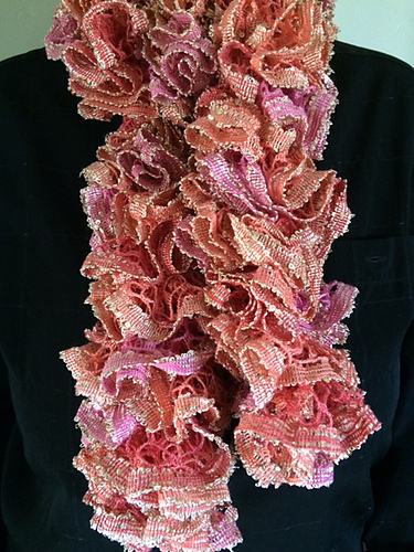 Ravelry: Shimmering Candy Ribbon Scarf pattern by Tanis Galik