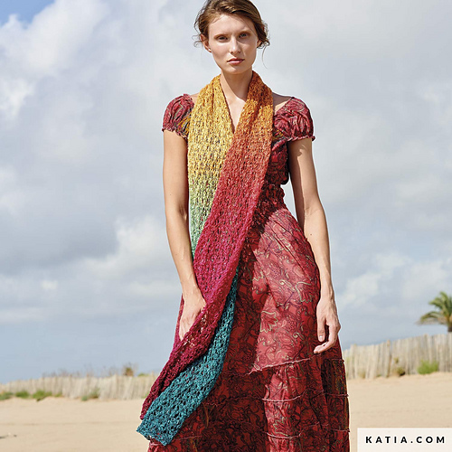 Ravelry: 8037-464 Lace scarf pattern by Fil Katia