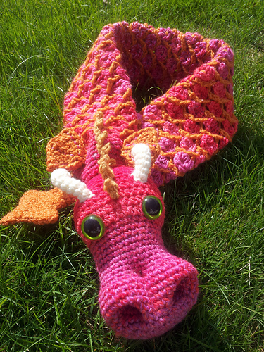 Ravelry: Dragon Neckwarmer pattern by Brenda K. B. Anderson