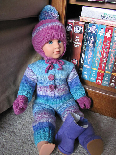 Ravelry: Cosy Sleepsuit or Snuggly Snow Suit Set pattern by Jacqueline Gibb