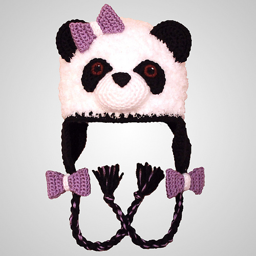 Ravelry: Furry Panda Bear Hat pattern by Joni Memmott / BriAbby