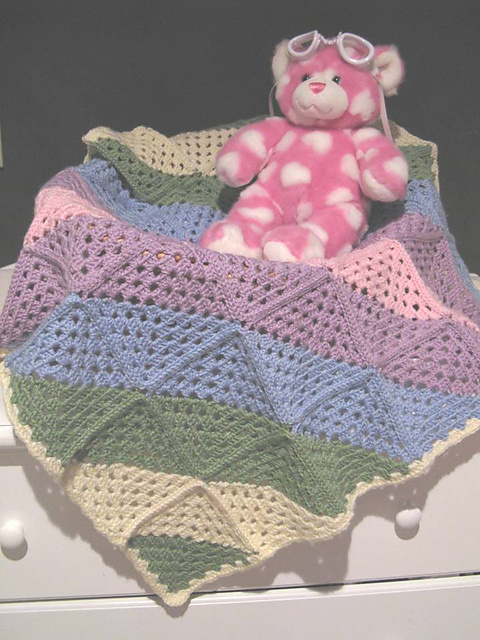 Ravelry: Diagonal Granny Squares Baby Afghan pattern by Stacey Trock