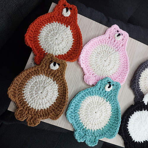 Ravelry: Bear coaster pattern by Thao Homemade Crochet