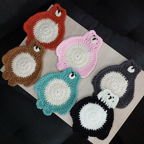 Ravelry: Bear coaster pattern by Thao Homemade Crochet
