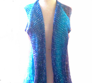 Ravelry: Sideways One Piece Vest pattern by Kathryn Doubrley-The Answer ...