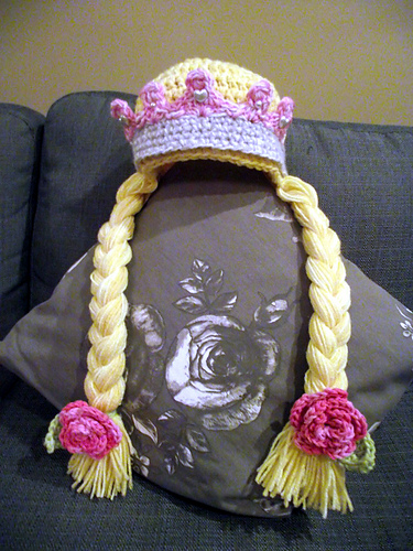 Ravelry: Princess Hat With Crown and Braids pattern by Stitch11