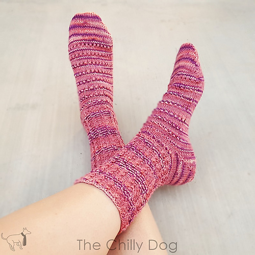Ravelry: Azalea Socks pattern by The Chilly Dog