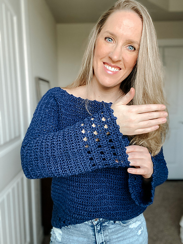 Ravelry: Bluebell Pullover pattern by Tanya Johnson | The Cozy Knot