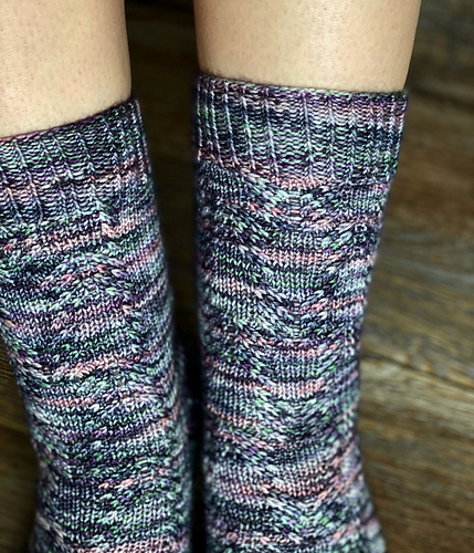 Ravelry: Timeless Arrows Socks pattern by Crazy Sock Lady Designs