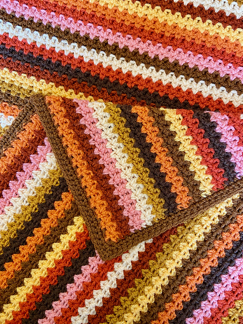 Ravelry: Spicy Orange Blanket pattern by Emma TheCrochetSwirl