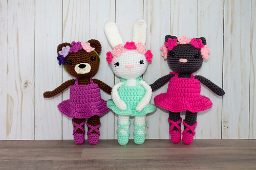 Ravelry: Mini Ballerina Animals pattern by Kali Dahle