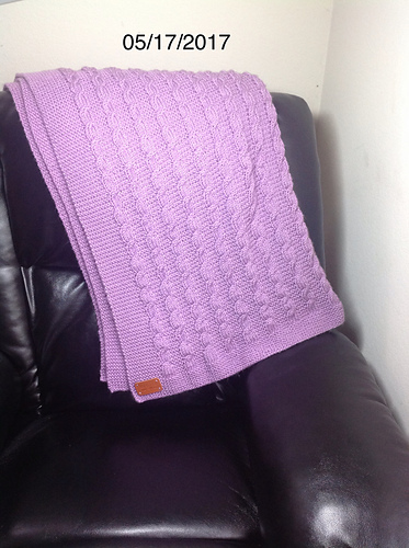 Ravelry: Exquisite Cabled Throw pattern by Linda Smith