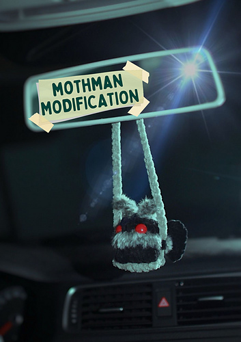 Ravelry: Mothman Car Accessory pattern by Bailey Leach