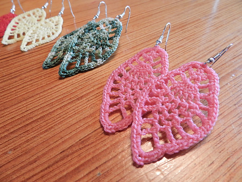 Ravelry: Autumn Leaves Earrings pattern by Hook Crochet