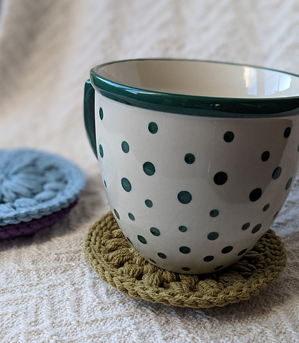 Ravelry: Puff Stitch Coasters pattern by Sarah Jones TheJonesyCo