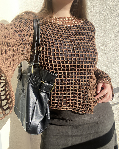 Ravelry Island Mesh Top Pattern By Knitty Bae