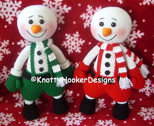 Ravelry: Blizzard The Snowman pattern by Knotty Hooker Designs