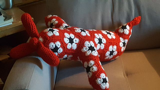 Ravelry: CableRiverDesign's The Red Baron African flower airplane