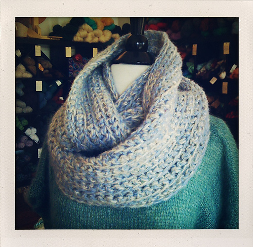 Ravelry: Whipped and Frothed Infinity Scarf pattern by Julie Edwards