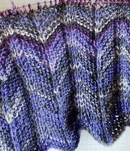 Ravelry: Two Row Chevron Wrap pattern by Nick Davis