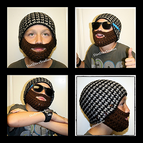 Ravelry: Beard and Mustache Combo Pack pattern by Darla Allen