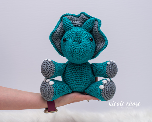 Ravelry: Tanner the Triceratops pattern by Nicole Chase