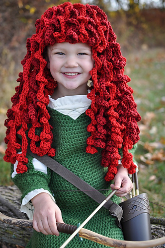 Ravelry: thepinktoque's Brave Merida Costume Wig