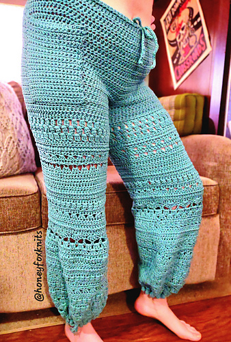 Ravelry: Andrena Harem Hippie Pants pattern by Priscilla Mitchell