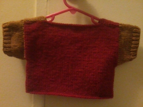 Ravelry: Cropped Puzzle Piece Baby Sweater pattern by Huma Zafar