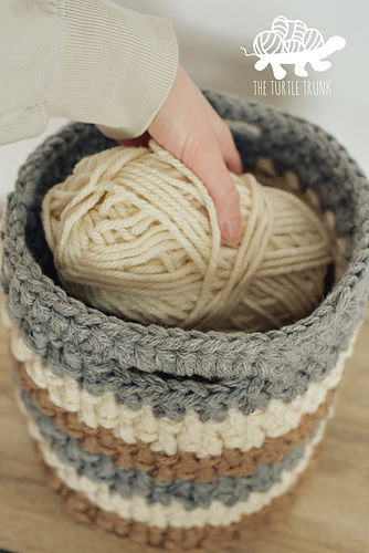 Ravelry: Country Cottage Basket pattern by The Turtle Trunk