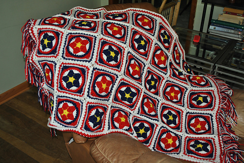 Ravelry: Crocheted Star Motif Afghan pattern by Jackie H. Curry