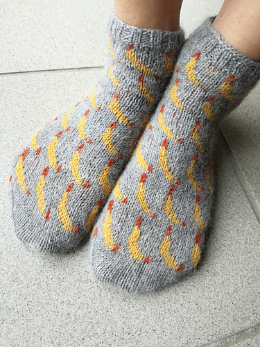 Ravelry: These Socks Are Bananas pattern by Emma L K