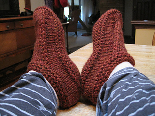 Ravelry: thisadawn's Non-felted Slippers for me